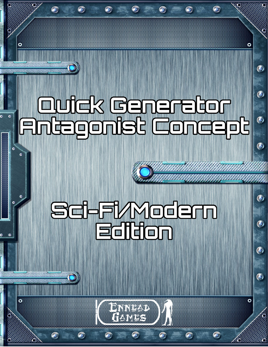 [PDF] Quick Generator Antagonist Concept – Sci-Fi and Modern - Ennead Games