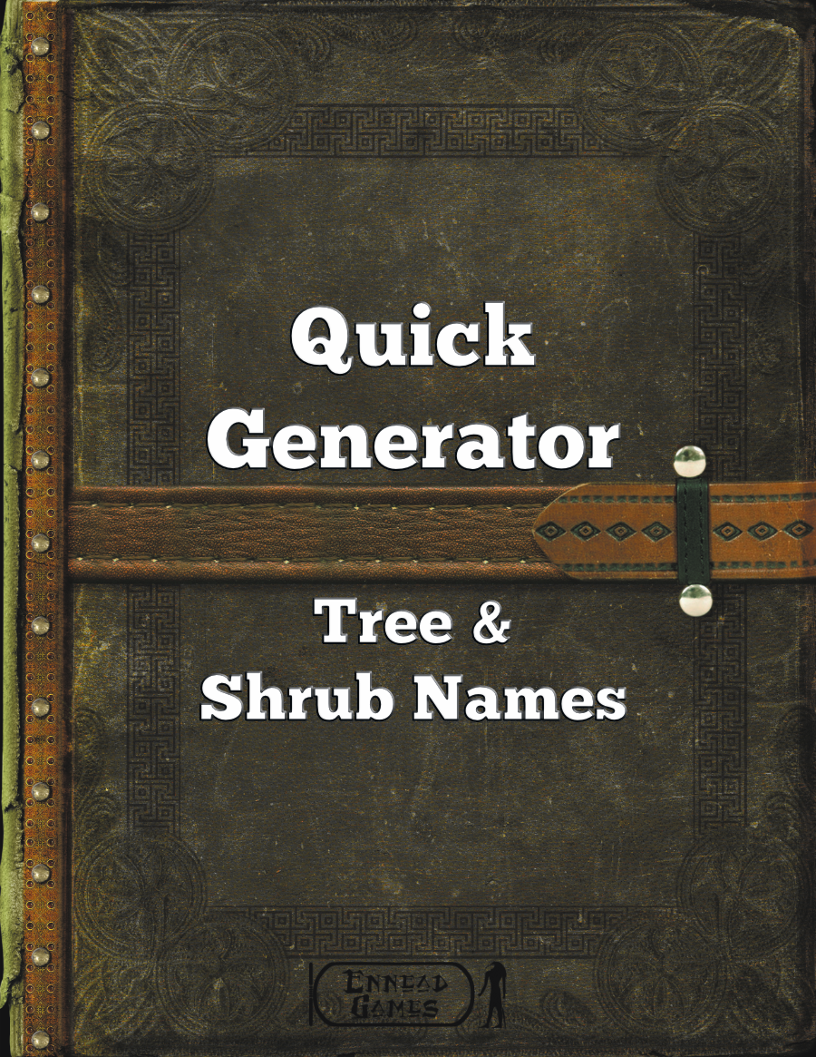 [PDF] Quick Generator Tree & Shrub Names - Ennead Games