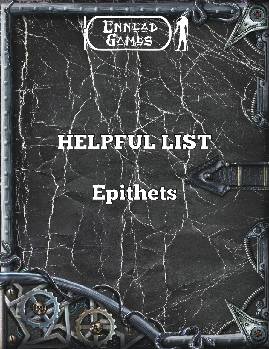 [PDF] Helpful List - Epithets - Ennead Games