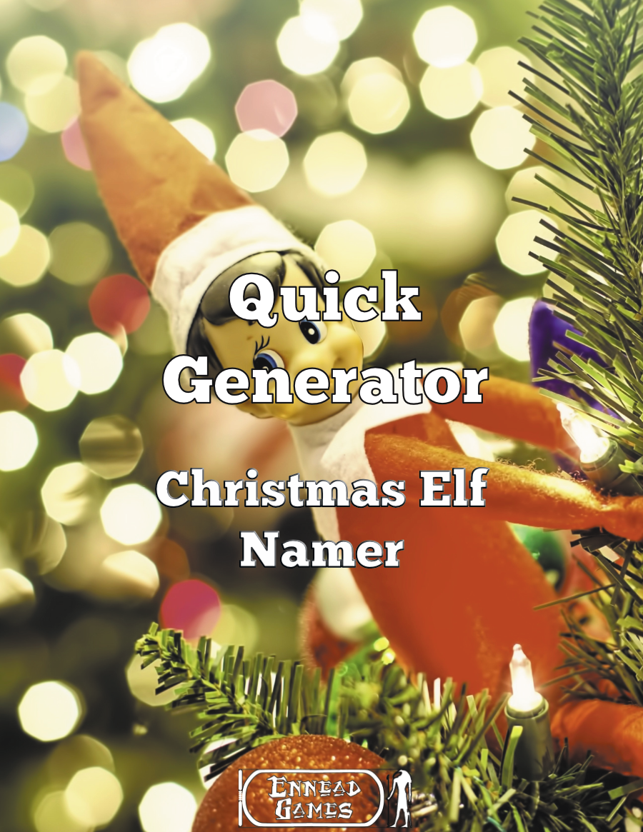 [PDF] Quick Generator Christmas Elf Namer - Ennead Games