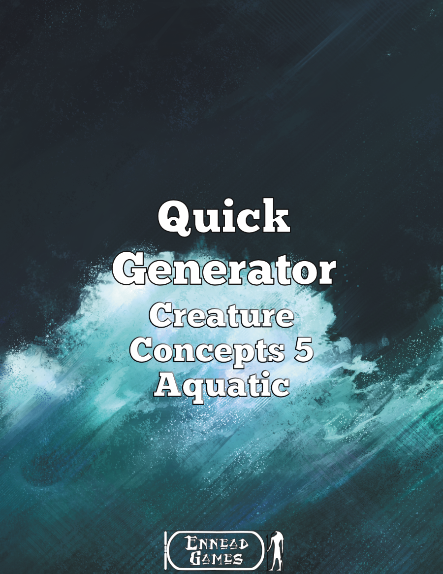[PDF] Quick Generator Creature Concepts 5 - Aquatic - Ennead Games