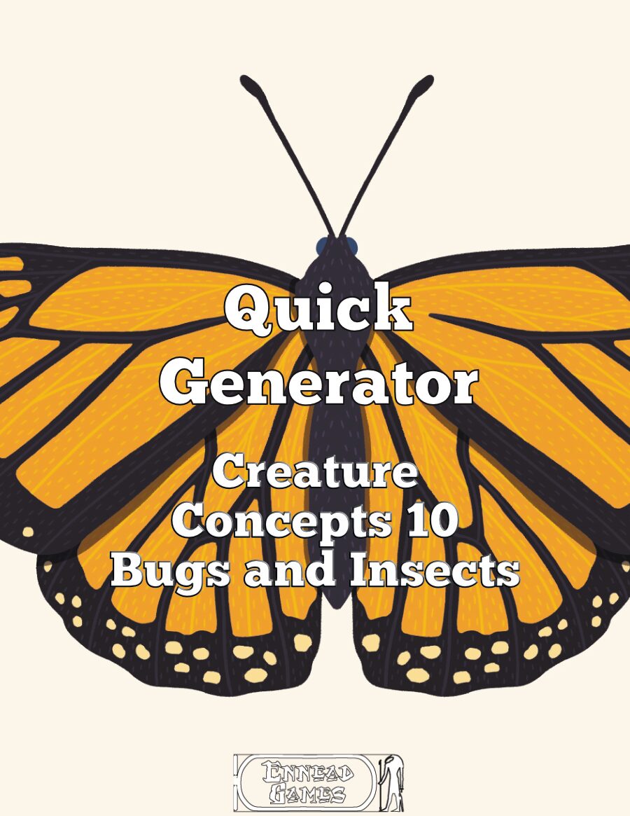 [PDF] Quick Generator Creature Concepts 10 Bugs and Insects - Ennead Games