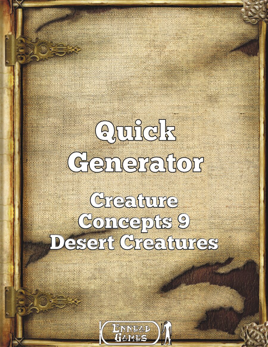 [PDF] Quick Generator - CC9 - Desert Creatures - Ennead Games